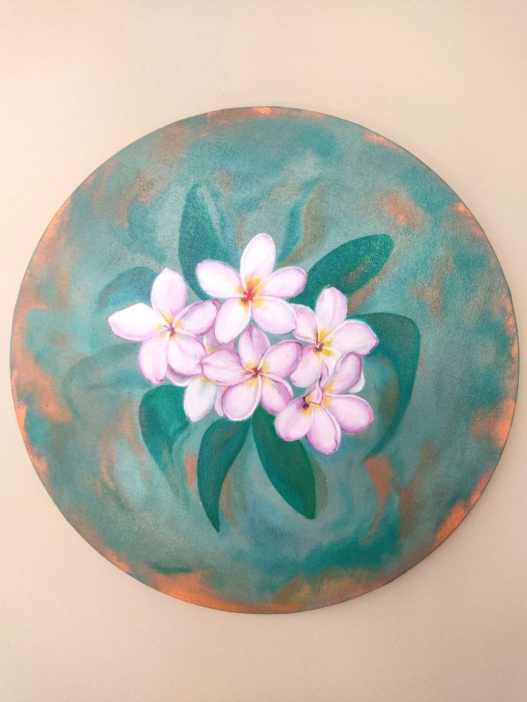 Flor de Bali | Raquel Mendoza arte y alma; pintura intuitiva; Vinaròs